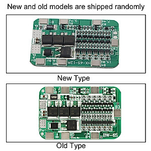 BMS 6S 15A 22V 24V Protection Board Lithium Battery Charger PCB Protection Board Overcharge/Overdischarge/Overcurrent/Short Circuit Protect for Li-ion Cell