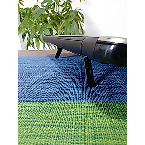 Zupro Portable Laptop Stand,Foldable Adjustable Heights,Invisible Aluminum Lightweight Laptop Keyboard Holder Riser,Ergonomic,Compatible with 10 to17 Inches Notebook Computer.Self-Adhesive.(Black)