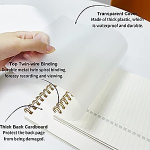 Regolden-Book To Do List Notepad Spiral Planner, Daily Task Tracker with Wide Lined Notebooks, List Maker, Daily Schedule Tracking College Ruled Flexible Cover To Do List Journal, Grocery Checklist for Teacher/Men/Women, 52 Sheets (6"x8.5")2Pack