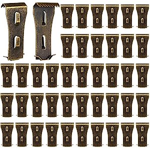 LEIFIDE 50 Pcs Brick Wall Hook Clips for Hanging Outdoors Brick Hanger Wall Clips Steel Wreaths Pictures Hanger Fits Brick 2-1/8 to 2-1/3 for Hanging Lights No Drill and Nails Needed