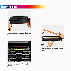 CHENPHON [with CHIP Compatible Toner Cartridge Replacement for Canon 055H 055 CRG-055H High Capacity use for Canon imageCLASS MF743Cdw MF741Cdw MF745Cdw MF746Cdw LBP664Cdw Laser Printer [KCMY-4Pack]