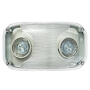 Ciata Led Emergency Lights for Business with Battery Backup, Outdoor Emergency Lighting Commercial in Thermo Plastic Housing with Two Halogen Ultra Bright Lamp Heads, Emergency Egress Light