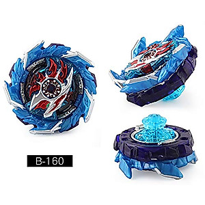 NeschToy Bey Battle Burst Sparking Launchers Left and Right Spin Exclusive Combo Set 2 in 1 Blue