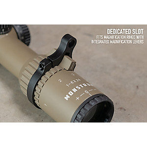 Monstrum G3 3-18x50 FFP Rifle Scope | Flat Dark Earth | Monstrum 43-A Throw Lever | Bundle