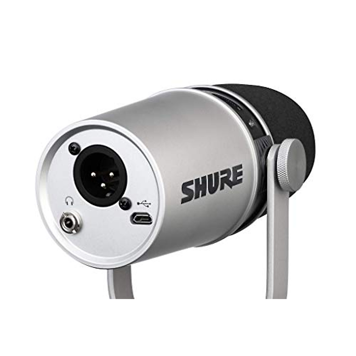 Shure MV7 USB/XLR Dynamic Microphone + SE215 Professional in-Ear Headphones for Podcasting, Recording, Streaming & Gaming, Built-in Headphone Output, Voice-Isolating Technology - Silver/Clear