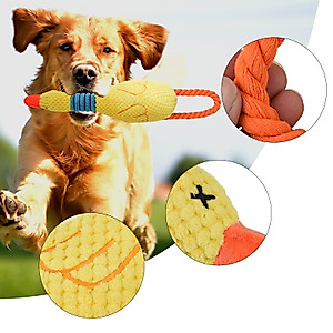 Beautyflier Indestructible Dog Toys for Aggressive Chewers Squeaky Dog Crinkle Plush Toys Durable Teething Chew Toys for Small Medium Large Breed Puppy Chew Teething, Duck Interactive