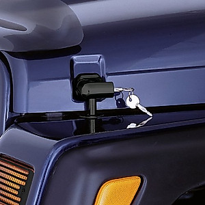 Rugged Ridge 11210.10 Hood Catch Kit, Locking; 97-06 Jeep Wrangler TJ , Black
