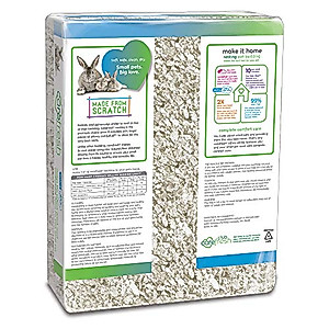 Carefresh 99% Dust-Free White Natural Paper Nesting Small Pet Bedding with Odor Control, 50 L