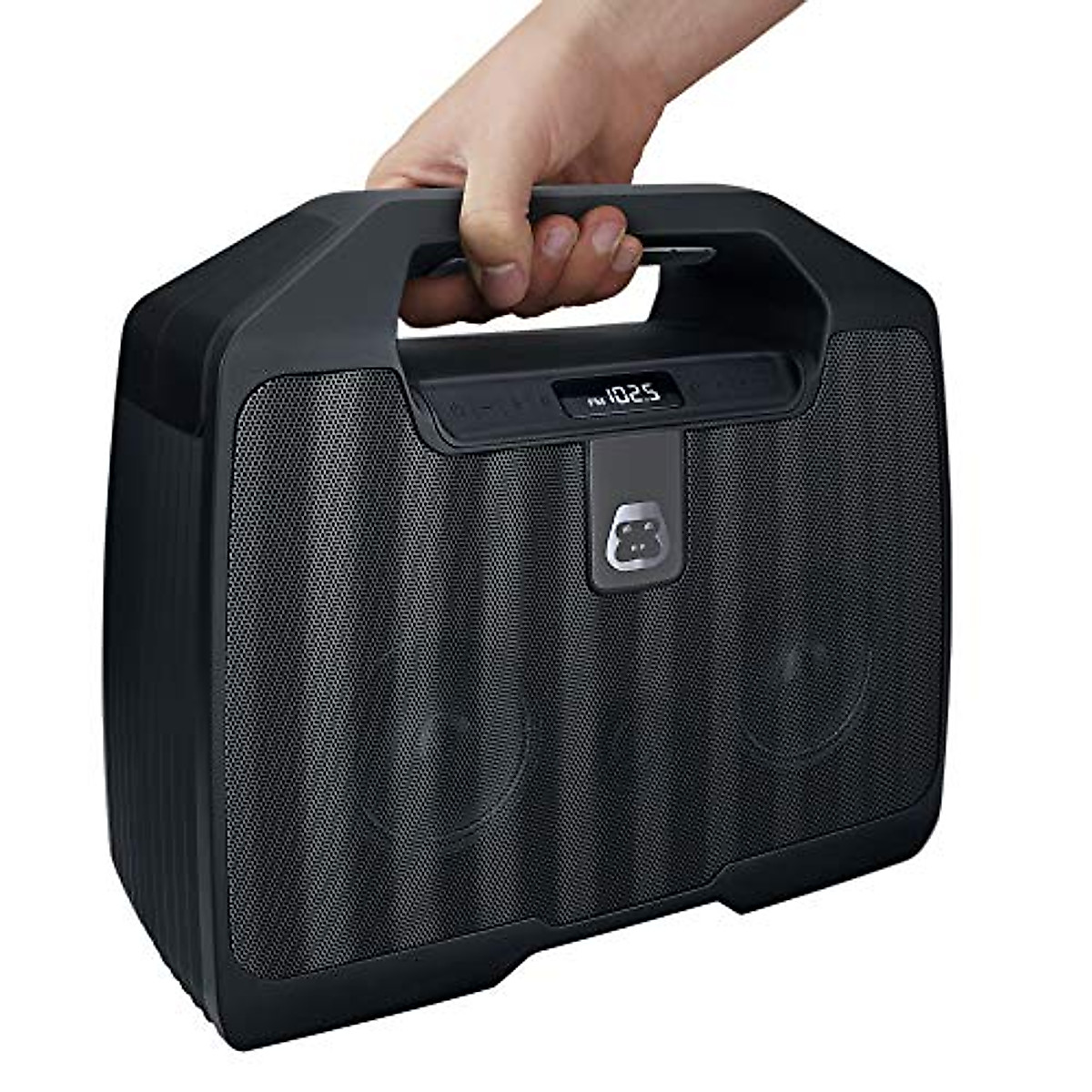 G-Project G-Boom Wireless Bluetooth Boombox, Rugged Outdoor Speaker, Portable Speaker with Rechargeable Battery, Worksite Radio, Loud Powerful Bass (G-Boom 2.0)