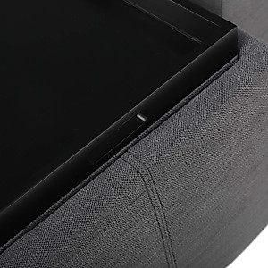 Christopher Knight Home Drake Fabric Ottoman, Gray