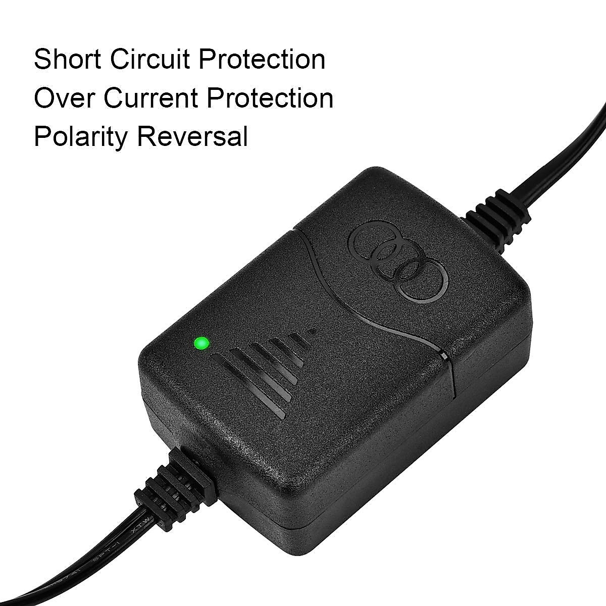 Trickle Battery Charger,12V 1250mA Smart Battery Charger Portable Car Battery Charger for 12V Lead-Acid Batteries