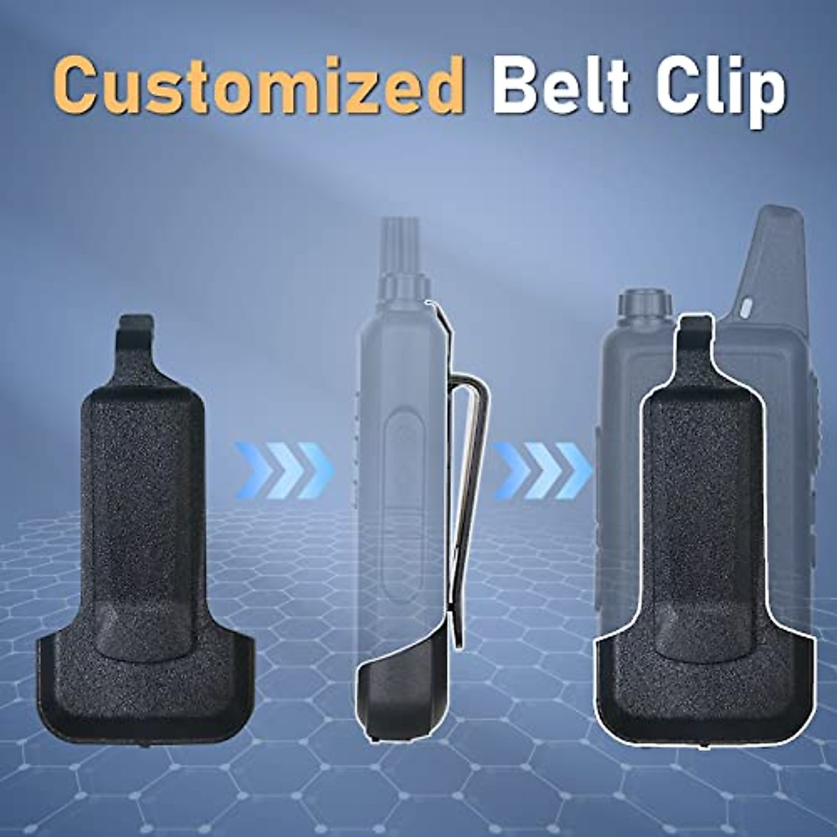 TIDRADIO TD-M8 2 Way Radio Walkie Talkies Rechargeable VOX License-Free Two Way Radio with Earpiece Walkie Talkies for Adults School Church Restaurant Business Office (10 Pack)