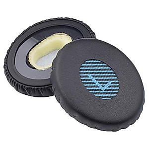 Memory Foam Earpads Ear Cushions Kit for Bose Soundture On Ear OE2 OE2i Headphones (Blue)