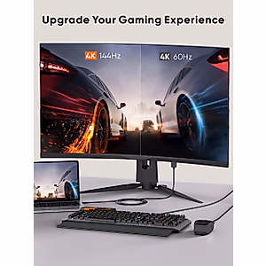 CableCreation 8K USB C to DisplayPort 1.4 Cable 6FT (8K@60Hz, 4K@144Hz, 2K@240Hz, HDR), Type-C (Thunderbolt 3/4) to DP Cable 32.4Gbps Compatible for Oculus Rift S, MacBook Pro/Air, iPad Pro