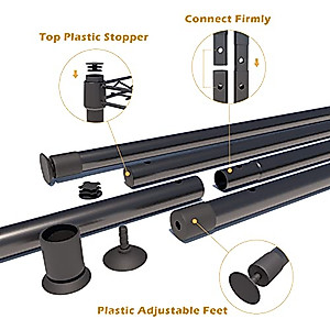 ZHAZHADI 5 Tier Adjustable Storage Shelf Metal Storage Rack Wire Shelving Unit Storage Shelves Metal 660Lbs Capacity 17" L x 13" W x 63" H for Pantry Closet Kitchen Laundry Black