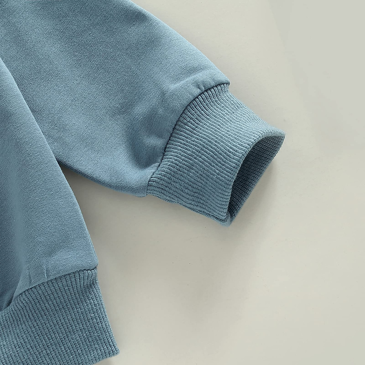 Sduydiosy Toddler Baby Boy Fall Clothes Long Sleeve Round Neck Letters Print Sweatshirt Top with Pants Cute Newborn Outfits (Letters Blue, 18-24 Months)