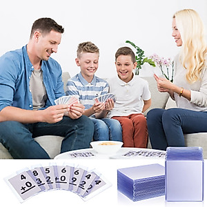 Chinco 400 Pieces Card Sleeve Hard Plastic Card Protector Card Holder for Trading Card, Baseball Card, Football Card, Sport Card, Card Photo Card, 3 x 4 Inches (Clear)