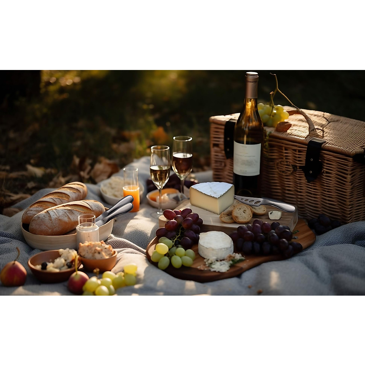 AARAINBOW Exquisite 7 Pieces Cheese Knives Set, Gift Ready Charcuterie Accessories Stainless Steel Cheese Knif Butter Knife & Fork Perfect Cheese Spreader Set, Gift for Birthday Christmas (Black)…