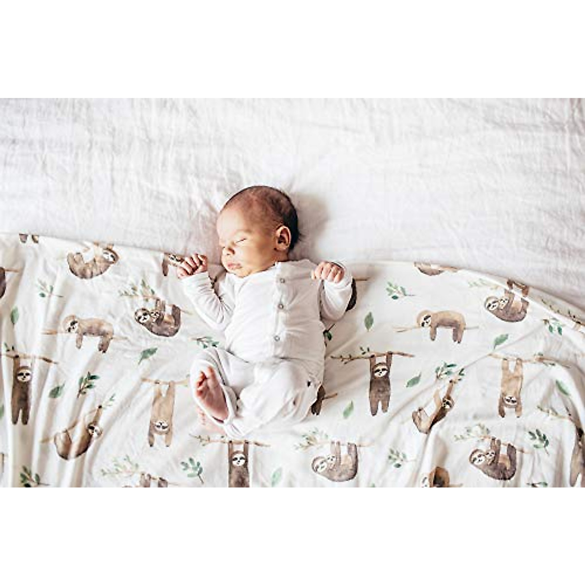 Copper Pearl Large Premium Knit Baby Swaddle Receiving Blanket Noah