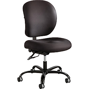 Safco Products 3391BL Alday 24-7 Task Chair (Optional arms Sold Separately), Black
