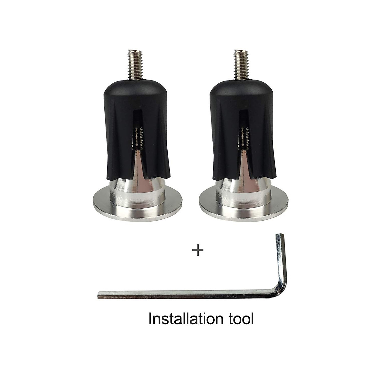 PLATT Bicycle Bar End Plugs Aluminum Bike Handlebar Cap for Road Bike Mountain Bike BMX (One Pair)