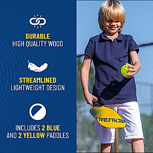 Ultimate Youth Pickleball Set with Net, Paddles, and Balls - Start Playing Pickleball Today with This Complete Junior Kit for Boys and Girls Ages 5 to 12
