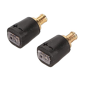 A2DC to 0.78mm Adapter, Male to Female Headphone Cable Connector Impact Resistant Lightweight Lossless Sound for LS200 for LS400 for CKR100 for CKS1100 (Black)