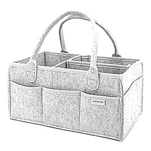 Baby Diaper Caddy Organizer - Diaper Holder for Change Table - Large Organizers - Car Organizer - Storage Basket with Handle for Dresser - Nursery Changing Baskets - Diaper Caddy for Car  (Bundle)