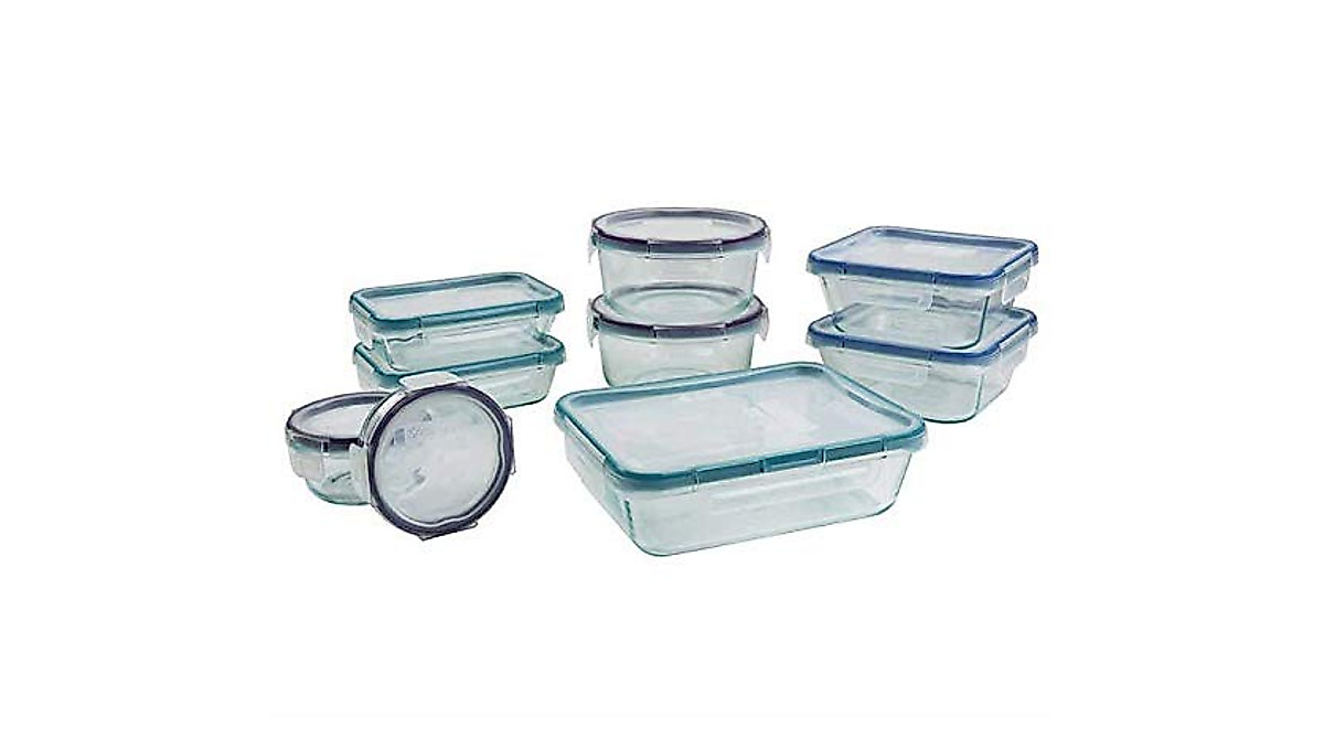 Snapware Pyrex 18-Piece Glass Food Storage Set | Airtight & Durable