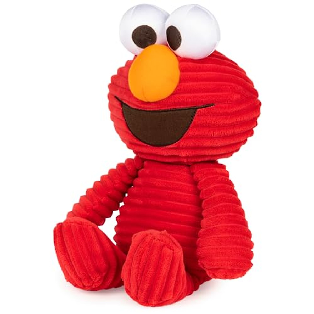 GUND Sesame Street Official Cuddly Corduroy Elmo Muppet Plush, Premium Plush Toy for Ages 1 & Up, Red, 10.5”