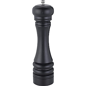 Trudeau Black Seville Pepper Mill Wood, "10"