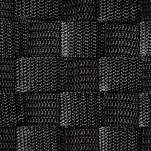 Home Basics Multi-Purpose Medium Woven Strap Open Bin Basket with Handles, Black