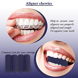 Dentosmile Chewies Seater for Invisalign Aligner Chompers Trays in Purple Colour with Carry Case