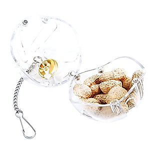 Bvanki Parrot Foraging Toys, Bird Cage Feeder Toys, Parrots Feeder Ball Toys for Cockatiel Budgie Parakeet Amazon Parrot