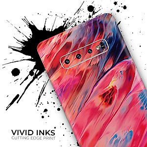 DesignSkinz Blurred Abstract Flow V14 Protective Vinyl Decal Wrap Skin Cover Compatible with The Samsung Galaxy S20 (Screen Trim & Back Glass Skin)