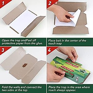 Roach Traps, Cockroach Killer Indoor Home, Sticky Glue Traps for Bugs Insects-10 Pcs
