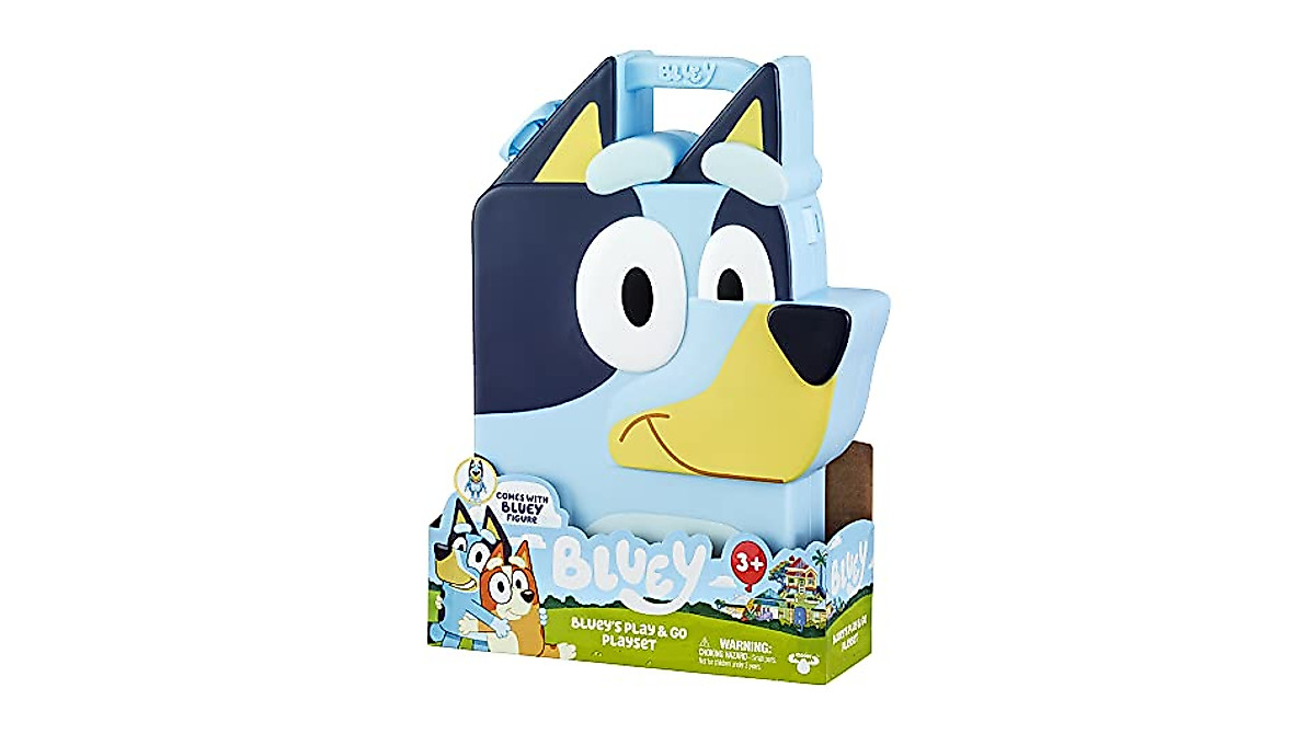 Bluey Play & Go Playset Deluxe Collector Case & Figure - Portable Fun