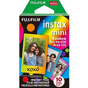 Fujifilm Instax Mini Rainbow Film - 10 Exposures (Pack of 2)
