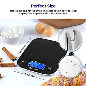 Etekcity Food Kitchen Scale, Digital Mechanical Weighing Scale, Grams and Oz for Weight Loss,Cooking, and Baking, Black