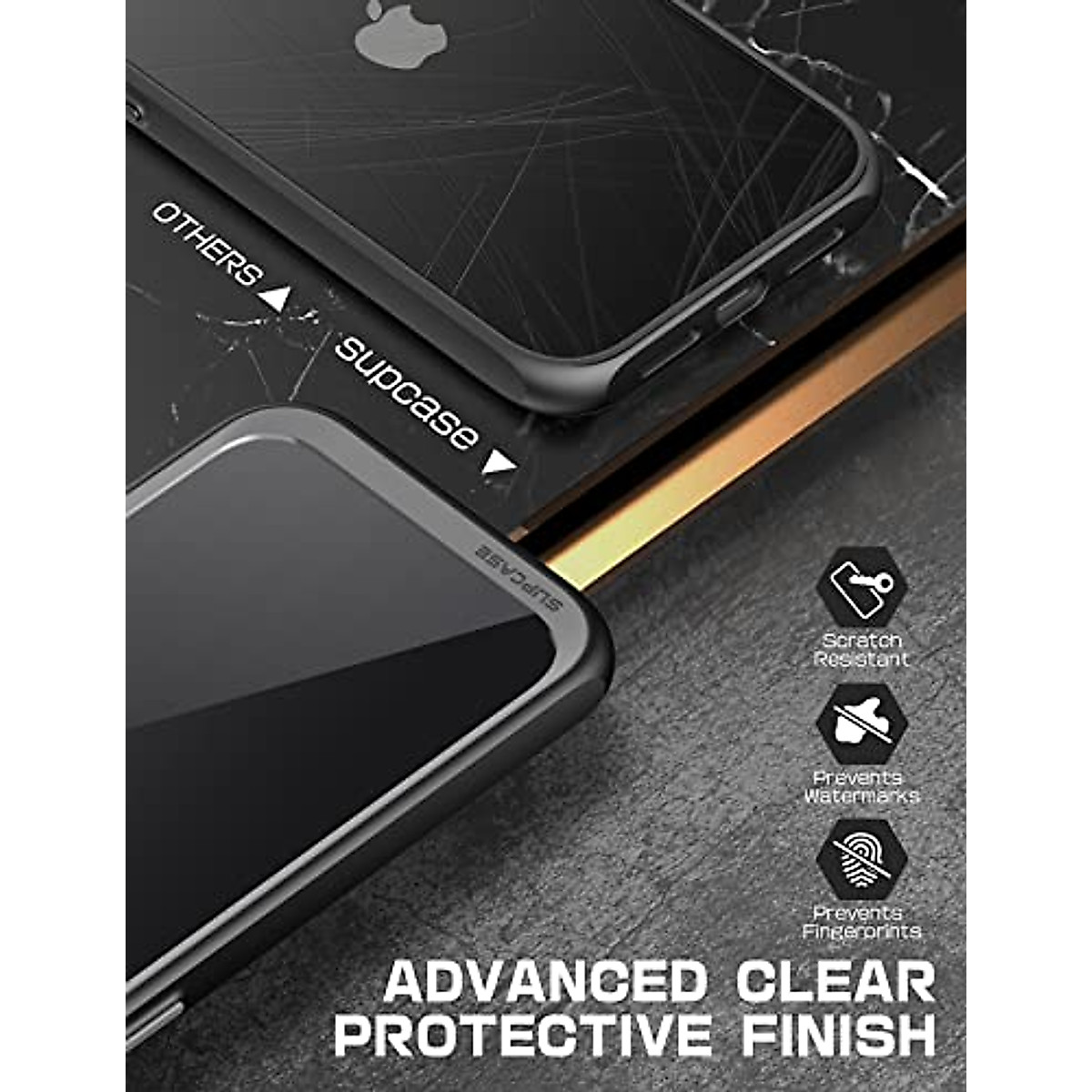 SUPCASE Unicorn Beetle Style Series Case for iPhone 14 Plus 6.7 Inch (2022), Premium Hybrid Protective Slim Clear Case (Black)