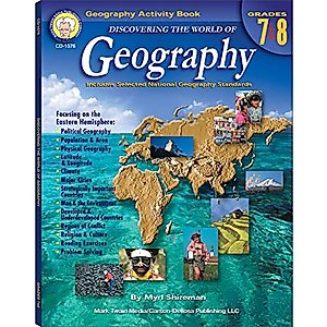 Mark Twain Geography Workbook, Geography for Kids Grade 7-8, Population, Political, Climate, Physical Geography of the Eastern Hemisphere, 7th Grade Workbooks & Up, Classroom or Homeschool Curriculum