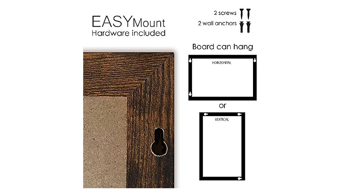 Loddie Doddie Rustic Chalkboard Calendar & Bulletin Board