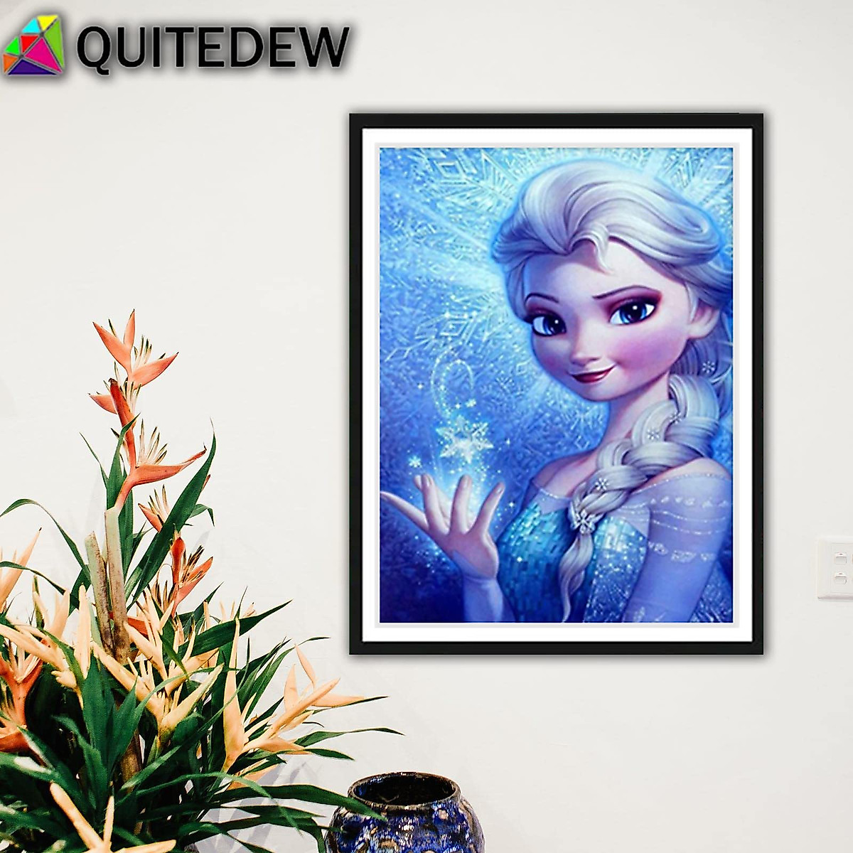 DIY 5D Diamond Painting Kits for Adults Ice Aisa Full Drill Diamond for Adults, Cartoon Diamond Painting Arts for Adults, Painting Rhinestone Embroidery Pictures, Ice, 16x12inch