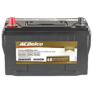 ACDelco Gold 65XAGM 48 Month Warranty Premium AGM BCI Group 65 Battery