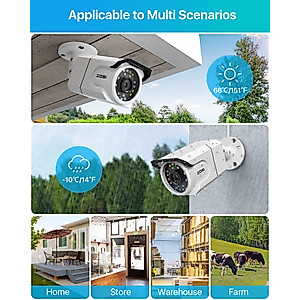 ZOSI 24CH 4K PoE Security Camera System with 4TB HDD,16pcs 8MP Outdoor Audio IP Cameras,Night Vision,Person Vehicle Detection,Smart Light Siren,Dual Disk Backup,4K 16 Port 24CH NVR for 24/7 Recording