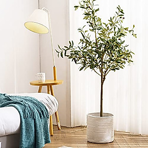 YOUDENOVA Rope Storage Baskets Set of 3 - Stylish Woven Baskets with Reinforced Handles for Effortless Toy Storage and Baby Gift Organization in Nursery, Living Room, and Bedroom