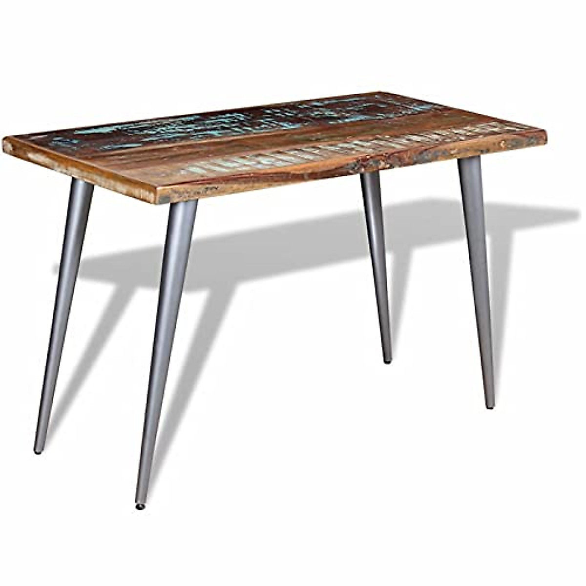 Tidyard Dining Table Solid Reclaimed Wood 47.2inx23.6inx30in for Bistro Kitchen Living Room Home Furniture