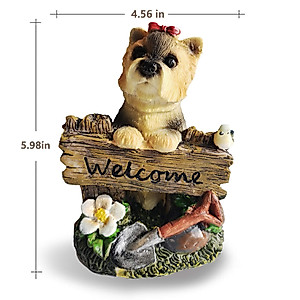 Qingzhou Yorkie Statue/Yorkshire Terrier/Yorkshire Terrier Statue/Dog Statues Home Decor