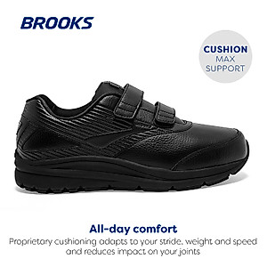 Brooks Men's Addiction Walker V-Strap 2 Walking Shoe - Black/Black - 11 X-Wide