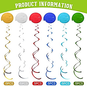 57 Pcs Dinosaur Hanging Swirls Dinosaur Birthday Party Decorations Dinosaur Foil Swirls Ceiling Spiral Streamers for Girl Boy Baby Shower Jungle Dinosaur Theme Party Supplies, Only 27 Cards